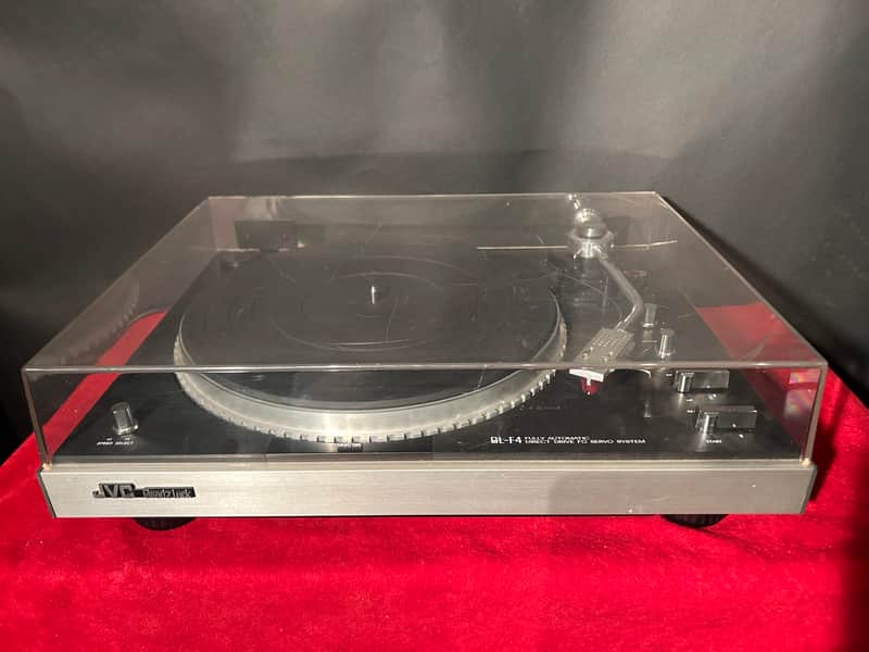 VINTAGE JVC QL-F4 Fully Automatic Turntable W/Dust Cover | Reverb