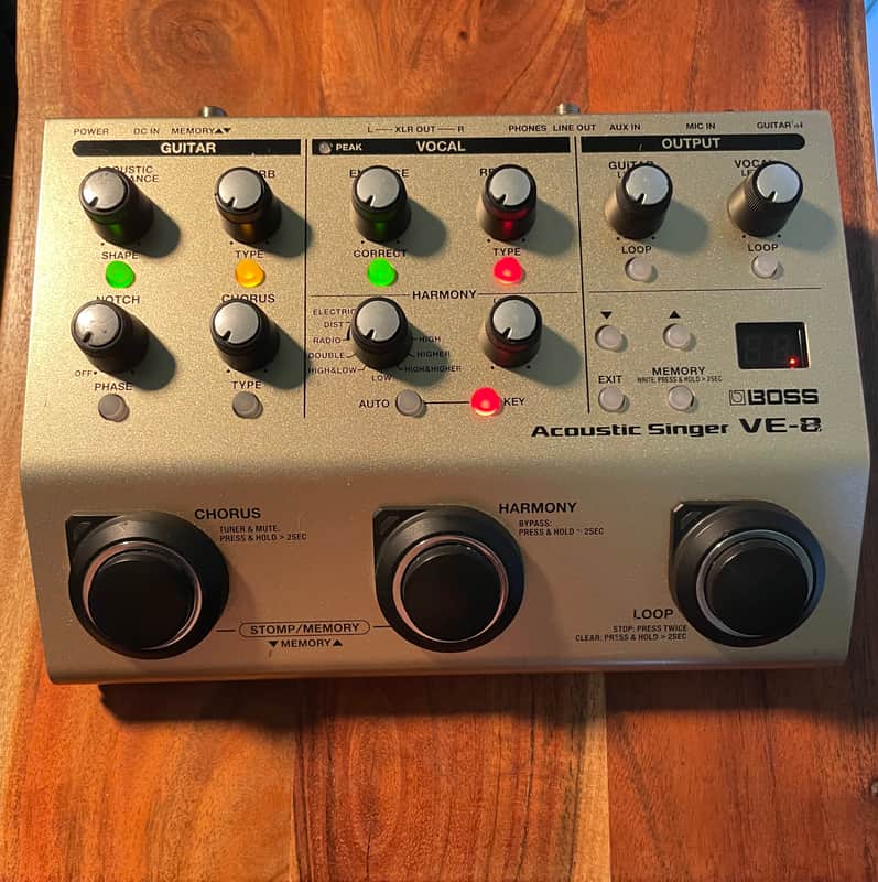 Boss VE-8 Acoustic Singer Pre-Amp 2016 - Present - White | Reverb