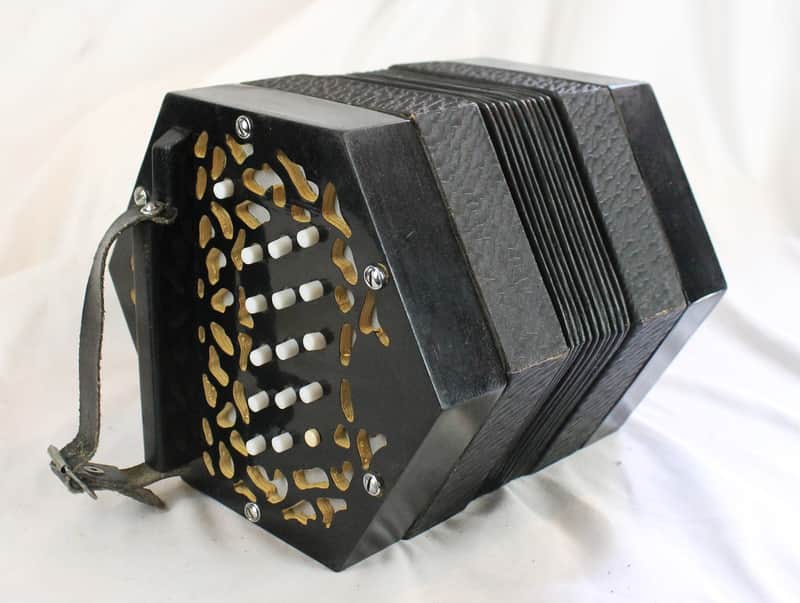 8250 - Black Anglo Concertina CG M 30 - FIXER UPPER FOR PARTS | Reverb