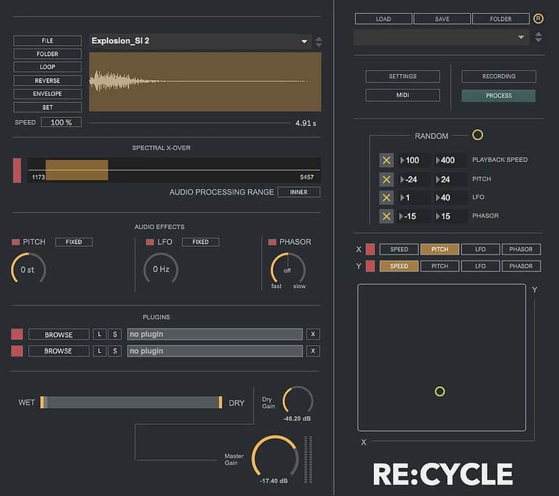 DIGITALBRAIN ReCycle Sound Generator Plug-in | Audio | Reverb Belgium
