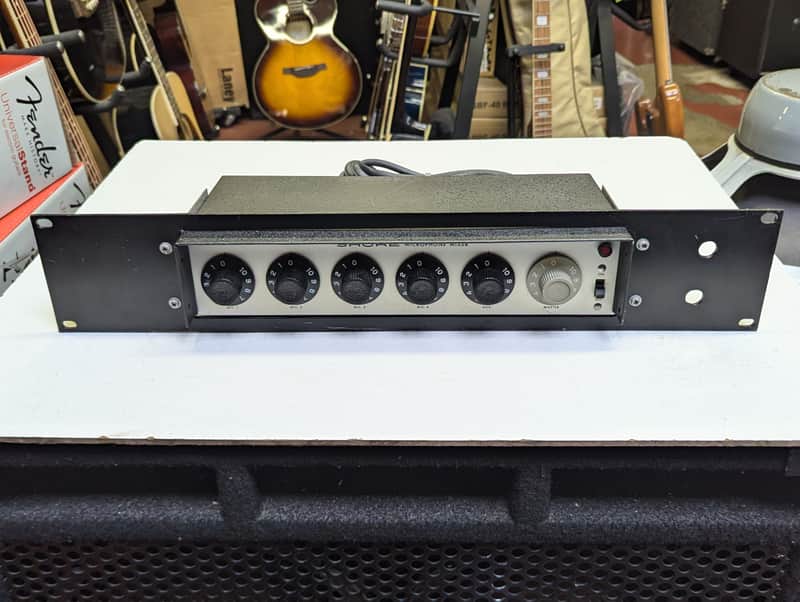 Super Clean! 1977 Shure M68 Microphone Mixer and Factory Rack | Reverb