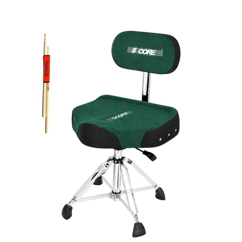 5 Core Drum Throne w Backrest 4" Padded Seat Airlift Height | Reverb