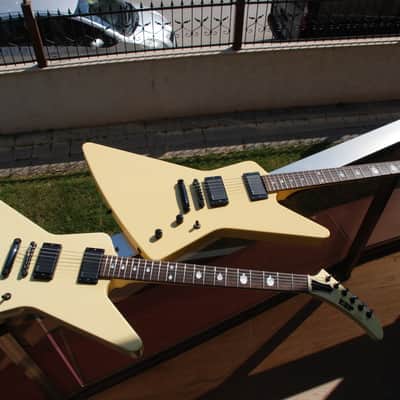 ESP Mx-220 James Hetfield Eet Fuk Olympic White Metallica | Reverb
