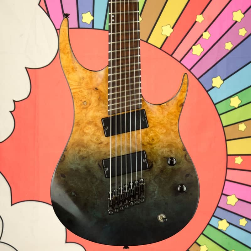SubZero Generation Pro Fanned Fan Fret 7-String Guitar, Carry | Reverb