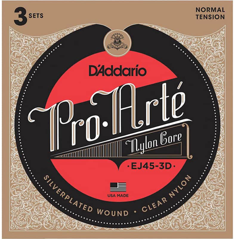 D'Addario EJ45-3D Pro-Arte Nylon Normal Tension Classical | Reverb