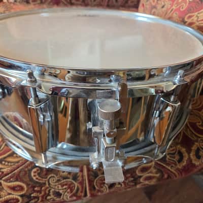 Yamaha SD-255 5.5x14" 8-Lug Steel Snare Drum 1980s - Chrome | Reverb