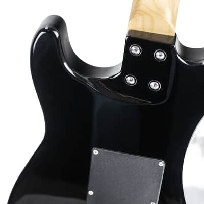 Sawtooth ES Alder Series Electric Guitar, Black with Black | Reverb