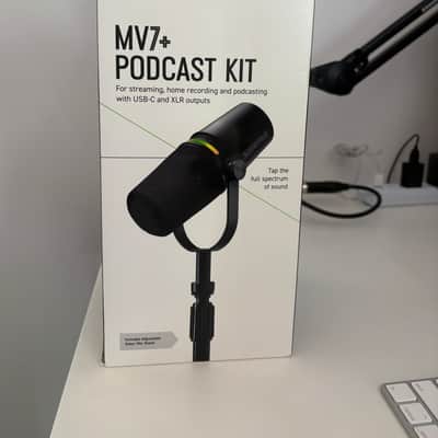Shure MV7+ USB-C or XLR Podcasting Streaming Dynamic | Reverb