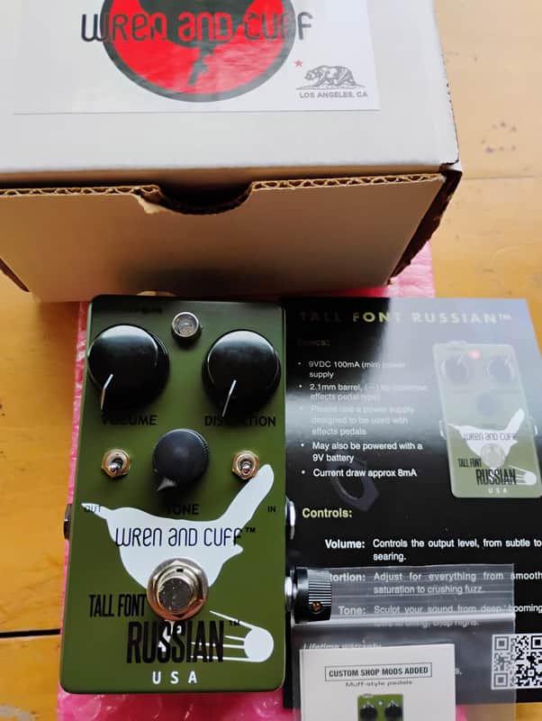 Wren and Cuff Custom Shop Tall Font Russian w/ Creamy Mod, | Reverb