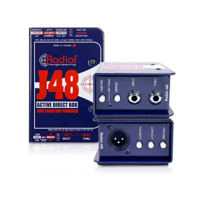 Radial J48 Mono Active 48v Direct Box | Reverb