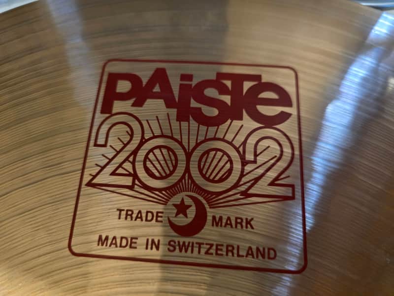 Paiste 20" 2002 Crash Cymbal 1980 - Present - Traditional | Reverb