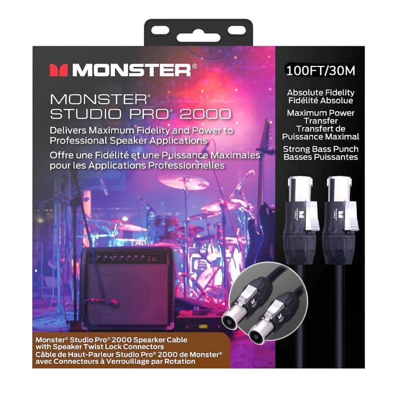 Monster Studio Pro 2000, Microphone 100 ft/30m XLR (60017) - | Reverb