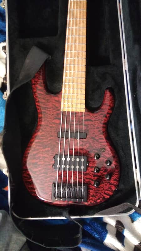 Carvin Custom XB76P 6 String Bass W/ Piezo Bridge, Hard Case | Reverb