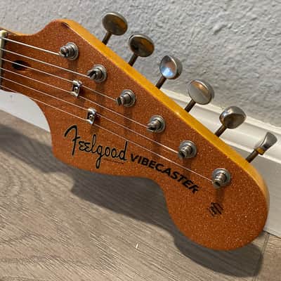 Copcetic Customs Vibecaster Strat - Sparkle Orange - Obsidian | Reverb