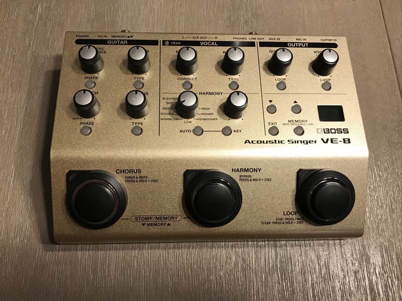 Boss VE-8 Acoustic Singer Pre-Amp 2016 - Present - White | Reverb