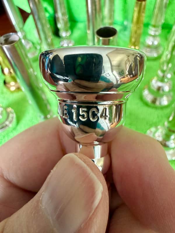Schilke Trumpet Mouthpiece Size 15C4 1990's - Silver Plated | Reverb