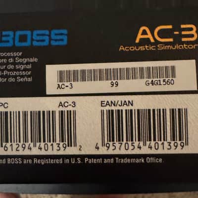 Boss AC-3 Acoustic Simulator (Dark Gray Label) 2006 - Present | Reverb