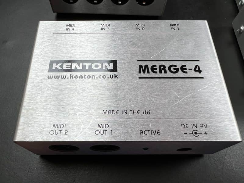 Kenton Merge-4 - 4 midi in 2 midi out midi box | Reverb