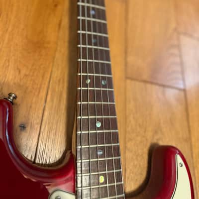 Fender American Deluxe Stratocaster 2000 - Transparent Red | Reverb