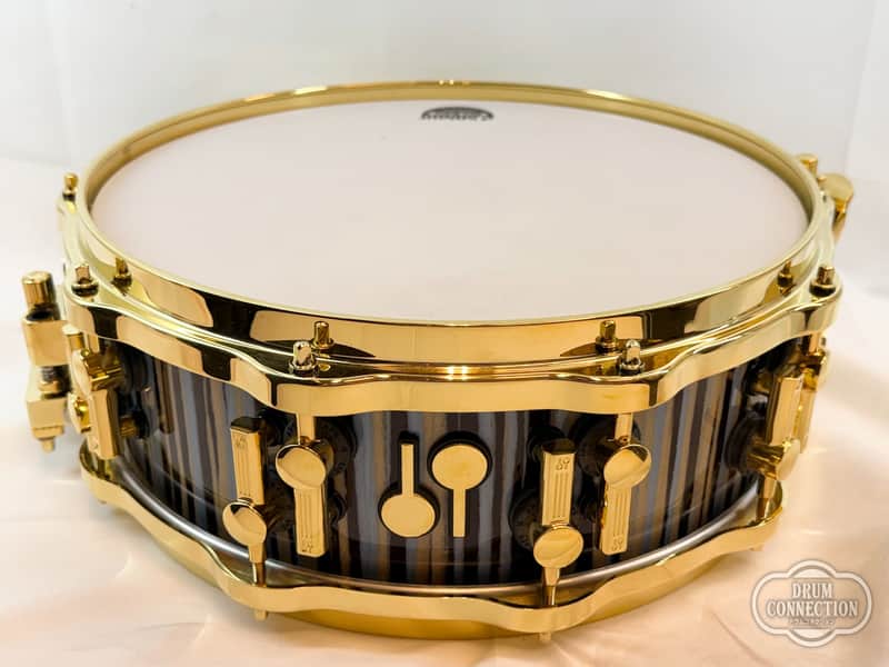Sonor SQ2 BEECH VINTAGE Snare 14″ x 5″ " Blue Strata Wood " | Reverb