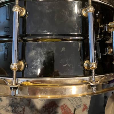 Pearl Steve Ferrone Signature Brass Snare - Black nickle over | Reverb