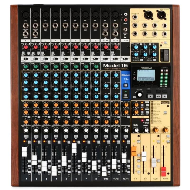 TASCAM MODEL 16 All-in-One Mixing Studio Mixer, Interface, | Reverb
