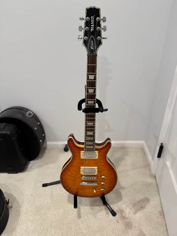 RARE - Hamer XT Sunburst Archtop Quilt Top Electric Guitar | Reverb