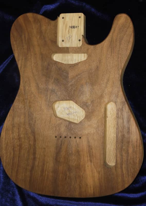 Black Walnut Top / Butternut Wood Telecaster | Reverb The Netherlands