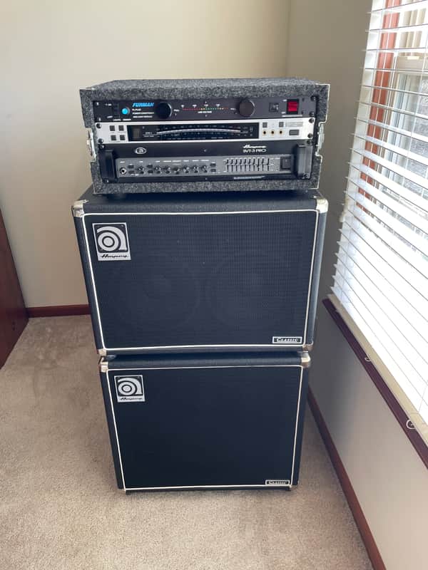Ampeg Bass Rig (SVT 3 pro + 2 cabs and extras) 2000’s - Black | Reverb