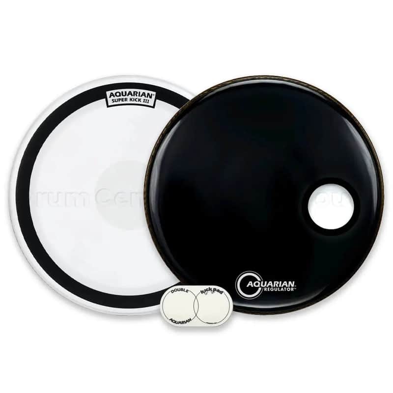 Aquarian Super Kick III Coated/Regulator Black Bass | Reverb Canada