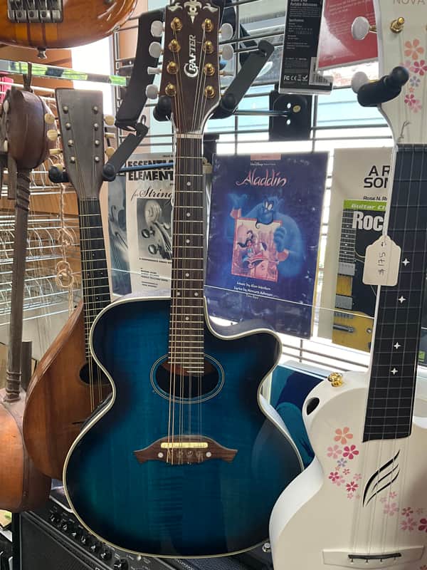 crafter acoustic electric mandolin model M70 E in marine blue | Reverb