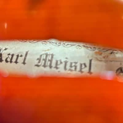 4/4 Adult violin labeled Karl Meisel 1950-1960 - made in | Reverb