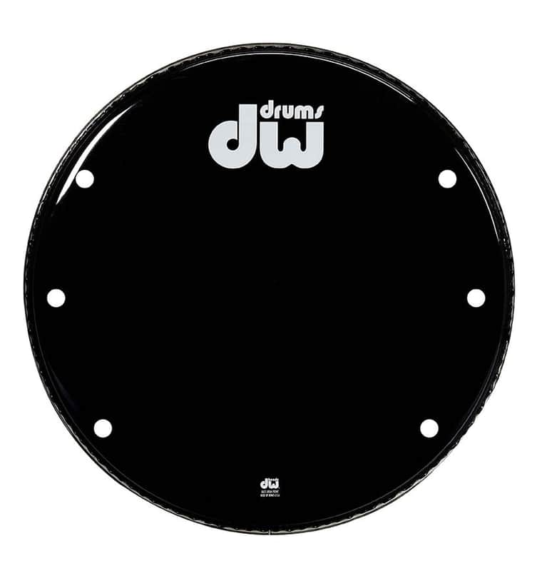 DW 26" Gloss Black Bass Drum Head | Reverb