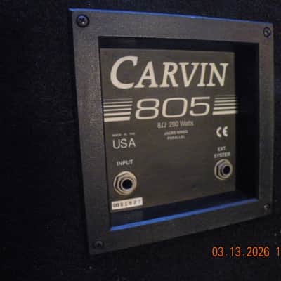 Carvin 805 PA Speakers 2000's - Black Carpeted | Reverb