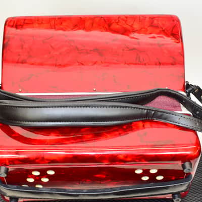 Carlo Robelli Piano Accordion, Red w/ Case & Straps | Reverb