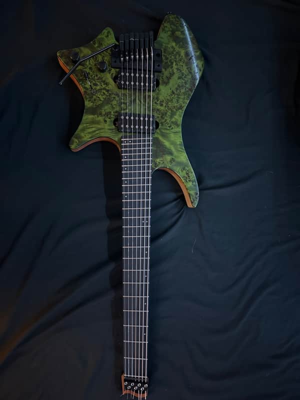 Strandberg Prog 7 Poplar Burl Top w/ Bare Knuckle Pickups - | Reverb