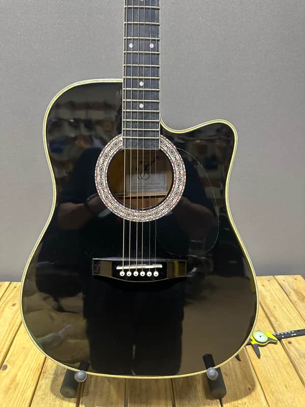 Esteban american Legacy Black Acoustic Single cut | Reverb