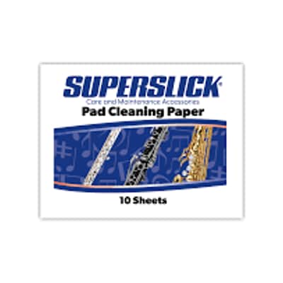 SuperSlick Pad Cleaning Paper - 12 Books of 10 Sheets each | Reverb