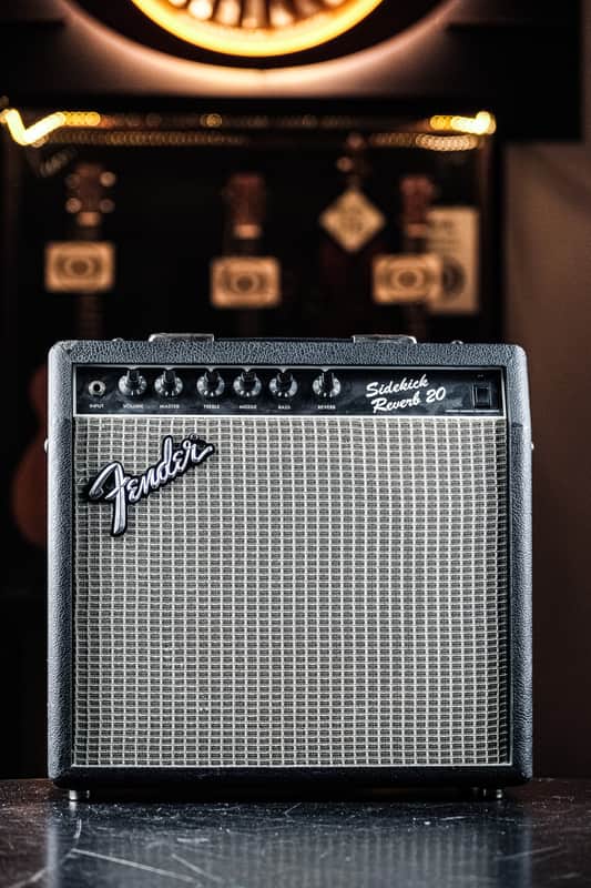1980s Fender Sidekick Reverb 20 black | Reverb