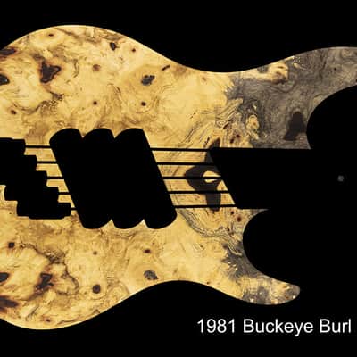 Dingwall Custom Shop Z3X-5 Buckeye Burl Dark Red to Orange | Reverb