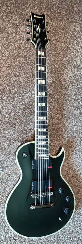 Ibanez ARZIR27-BK Iron Label seven string electric guitar EMG | Reverb
