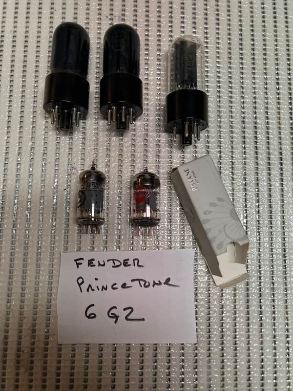 Fender Princetone 6G2 Vintage tubes Package (5) | Reverb