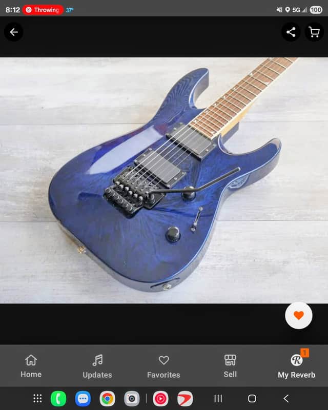 Jackson Dinky Cobalt Blue Swirl | Reverb