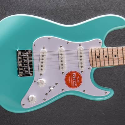 Squier Mini Strat - Seafoam Green w/Maple | Reverb