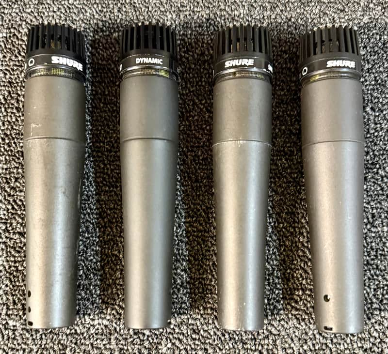 Shure SM57 Cardioid Dynamic Microphones, Lot of 4 - Pre Owned | Reverb