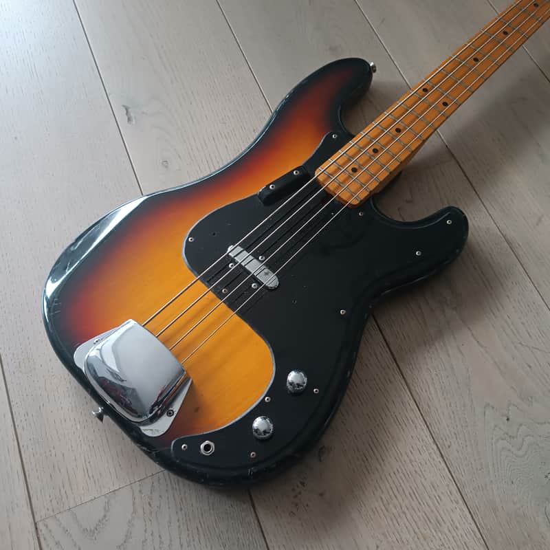 Maya Telecaster Bass Lipstick Pickup 1970s Sunburst | Reverb
