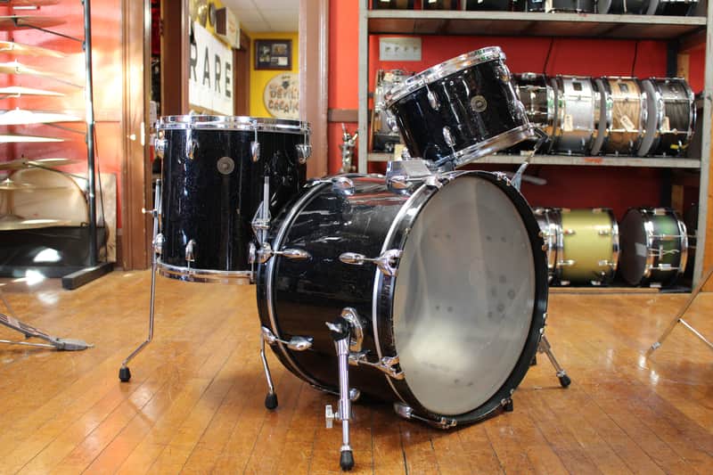 1960s Gretsch Progressive Jazz Outfit in Black Sparkle Rewrap | Reverb