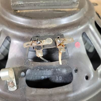 CTS Fender label 10" Alnico speaker Recone 8 Ohm 1968 | Reverb