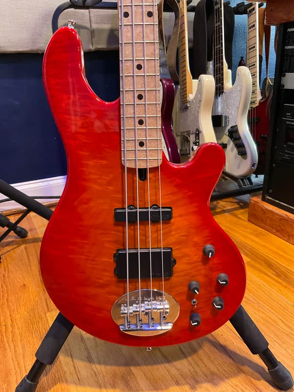 Lakland 44-94 Deluxe 1997 - Cherry Sunburst | Reverb
