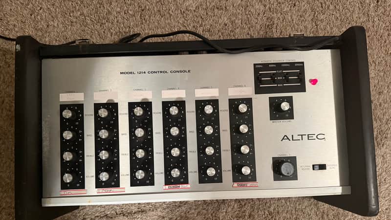 Altec Model 1214 Control Console Mixer w/ Cover – All | Reverb